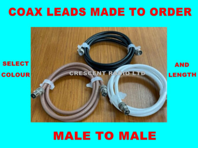 TV Lead to wall socket male TV Aerial Lead, Ariel Cable Digital TV ...