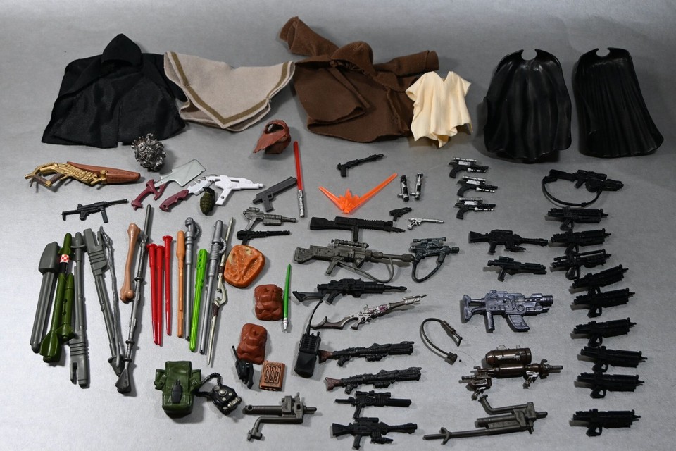 STAR WARS ACTION FIGURE GUNS WEAPONS ACCESSORIES LOT HASBRO | eBay