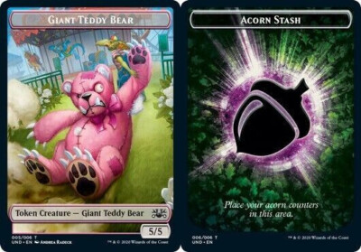mtg magic Giant Teddy Bear token Pink 5/5 unsanctioned ENGLISH acorn ...