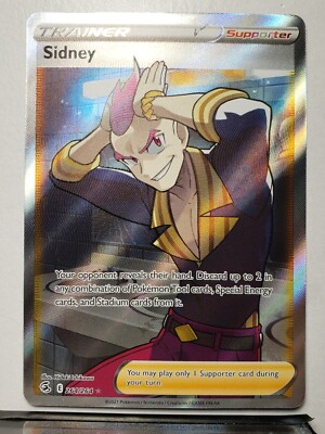 ULTRA RARE HOLO Sidney 264/264 NM / M FULL ART Fusion Strike Pokemon ...