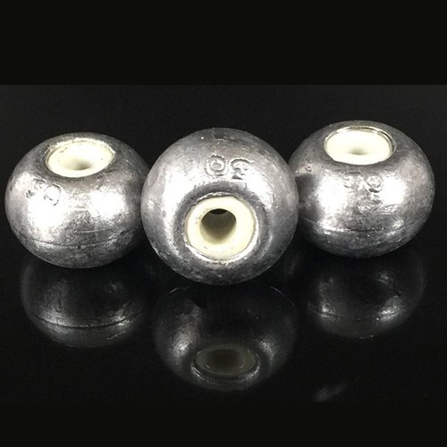 25g-100g Fishing Lead Sinkers Hollow Lure Lead Weights Fishing Tackle ...