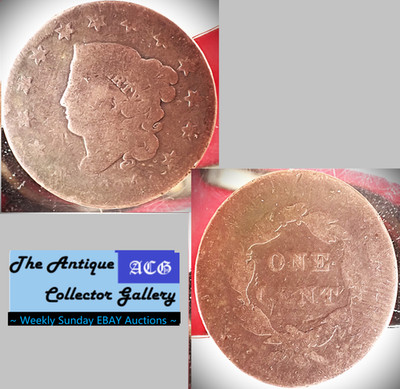 1824 US Coronet Liberty Head Large Cent🪙Matron Early Copper Penny🪙 | eBay