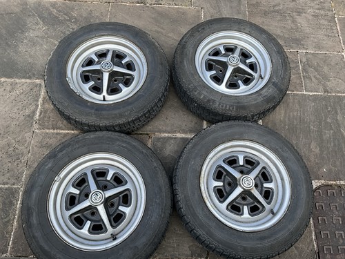 MG MGB SET OF 14” ROSTYLE WHEELS & TYRES - Collection Only | eBay UK