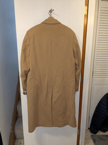 Thornwall & Delaney Camel Colored Wool Cashmere Blend Top Coat Size 40L ...