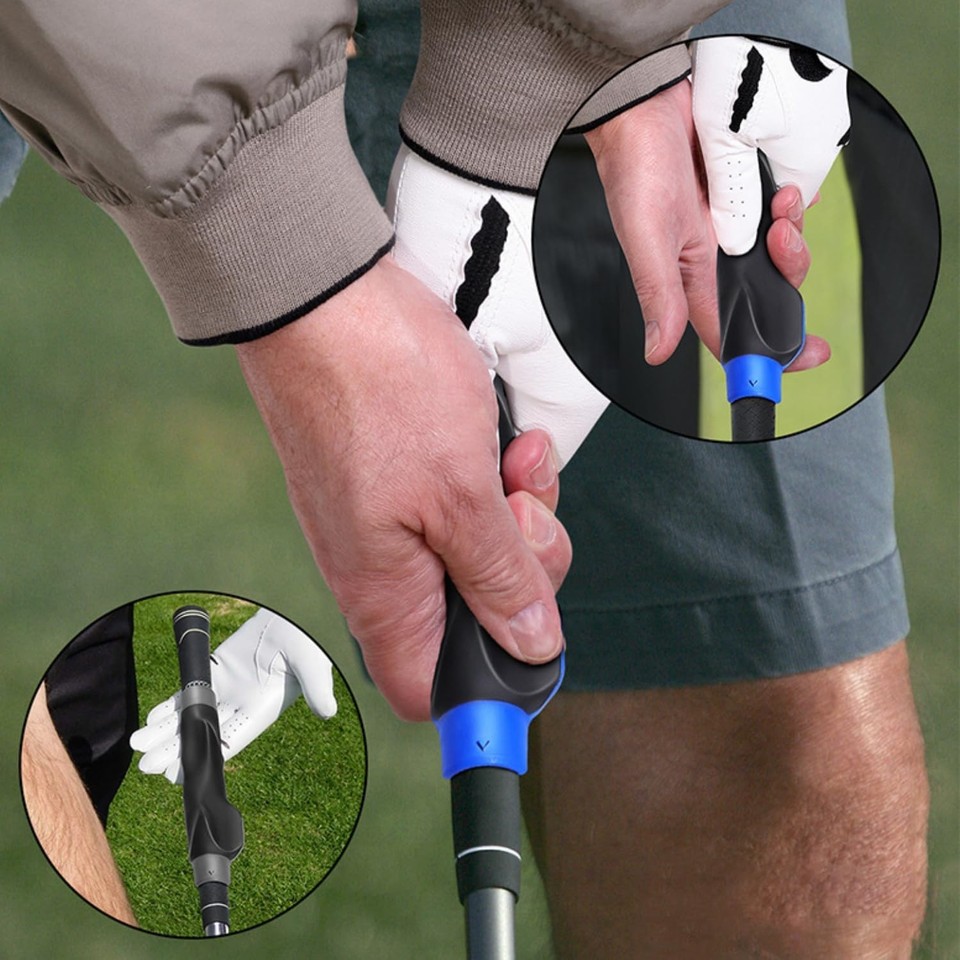 Golf Grip Trainer to Correct Hand Position, Golf Club Grip Hand Shape ...