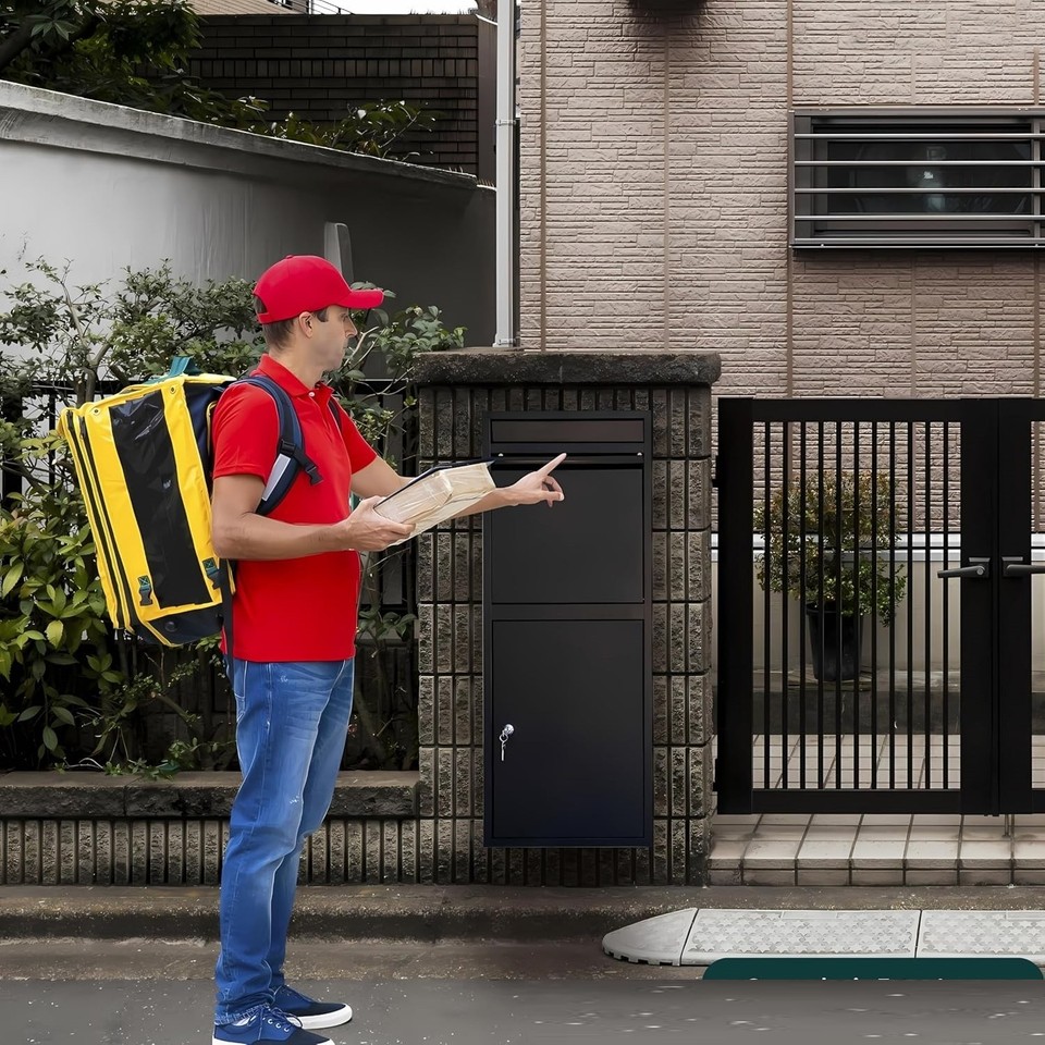 Extra Large Parcel Delivery Drop Box Lockable Outdoor Waterproof Letter ...