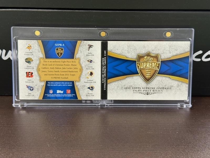 2011 Topps Supreme Julio Jones Dalton Ponder 8 Piece Jersey Rookie ...
