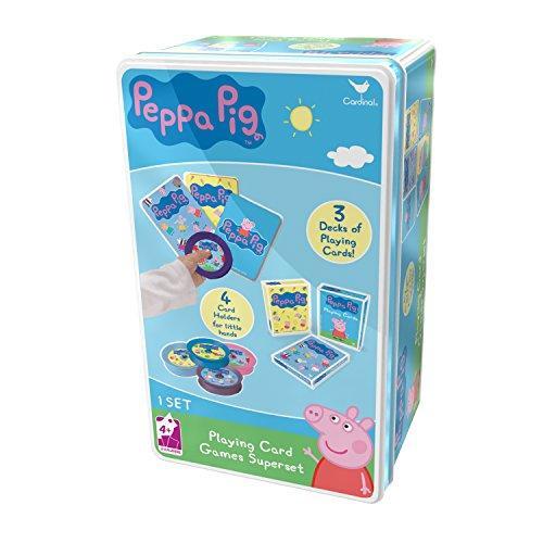 Peppa Pig Super 3 Tin Jumbo Playing Card Game Superset for Boys & Girls ...