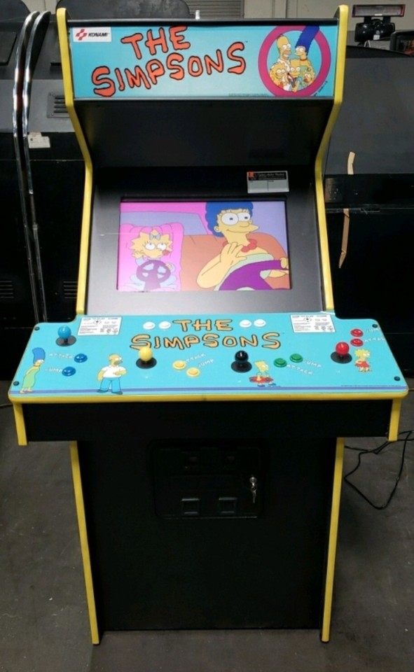 THE SIMPSONS ARCADE MACHINE by KONAMI 1991 | eBay