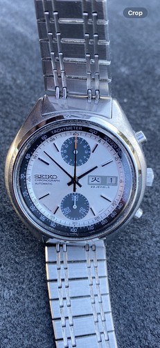 seiko Baby Panda Chronograph March 1975 6138-8001 6138B Movement | eBay