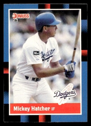 1988 Donruss #299 Mickey Hatcher Los Angeles Dodgers Baseball card | eBay