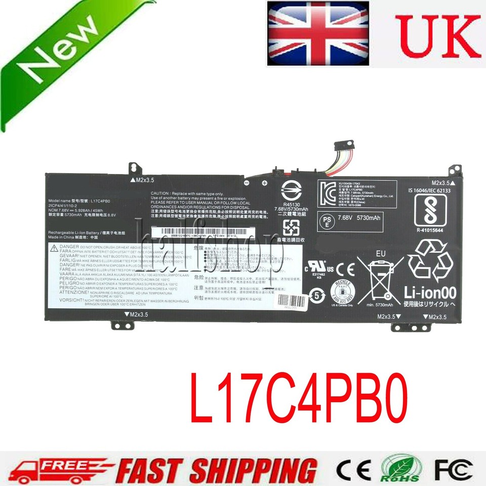 L17C4PB0 Battery for Lenovo Flex 6-14 Flex 6-14ARR 6-14ARR-81HA0004U ...