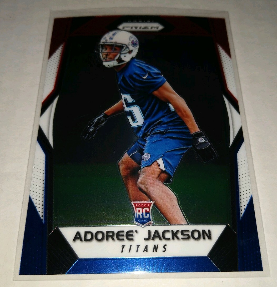 ADOREE' JACKSON TITANS 2017 PANINI PRIZM RED WHITE & BLUE PRIZM ROOKIE ...