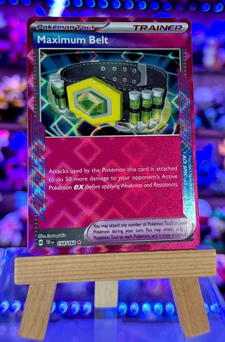 Maximum Belt 154/162 Ace Spec Rare Temporal Forces Pokemon Card NM/M ...