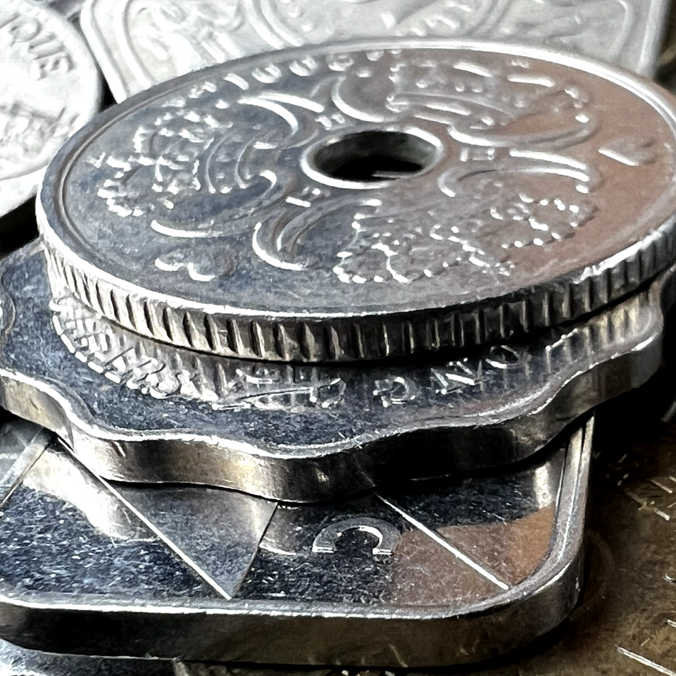 Collection of 500 Coins with Unusual Shapes: Square, Heptagon, and ...