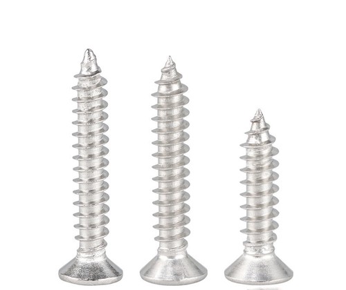 316 Stainless Steel Phillips Flat Countersunk Head Self Tapping Wood ...