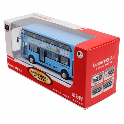 Authentic Design Double-deer Tour London City Bus Pull Ba Car Toy For ...