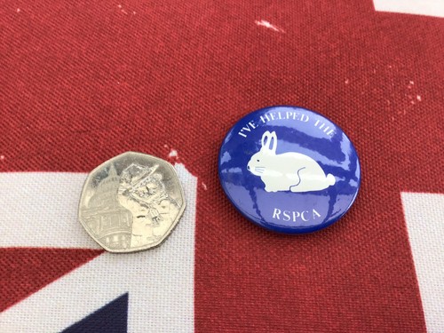 Vintage RSPCA Rabbit Pin Badge | eBay