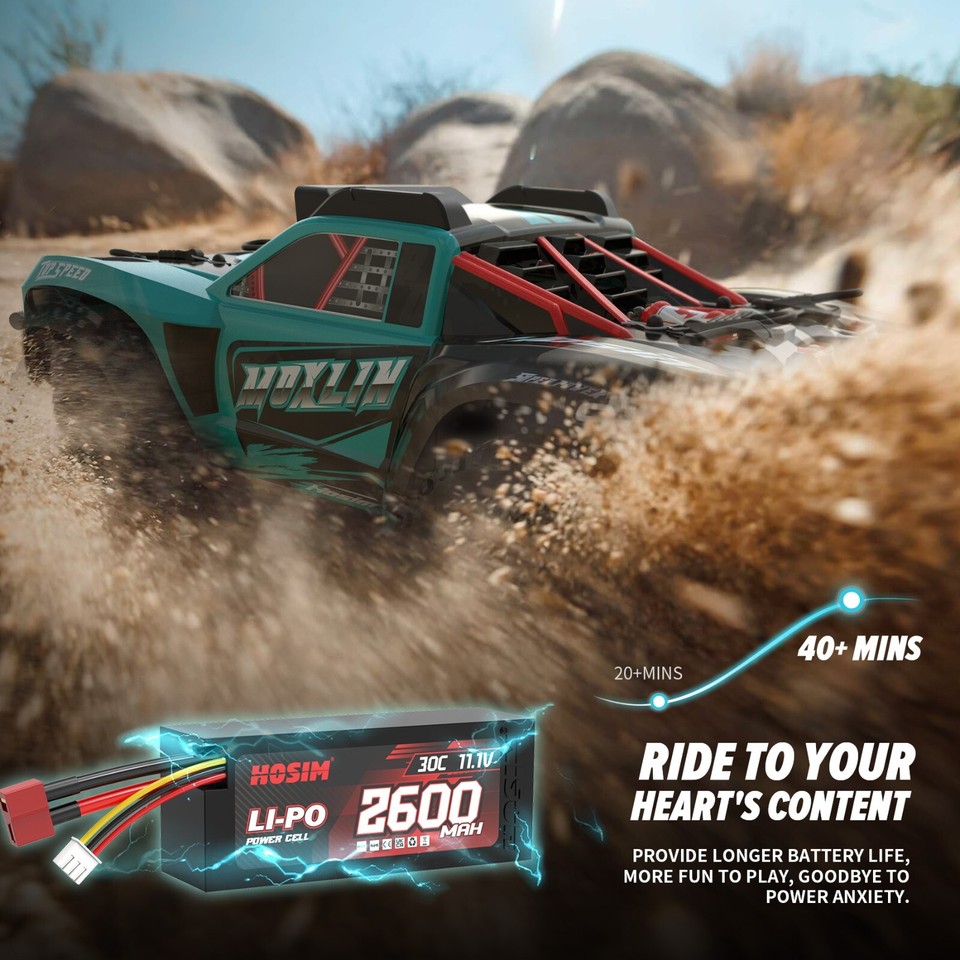 Hosim 1:14 Brushless RC Car For Adults MOXLIN High Speed RC Monster ...