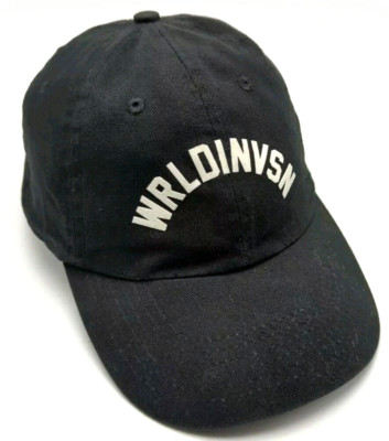 WRLDINVSN hat black adjustable cap World in Vision Clothing Company New ...