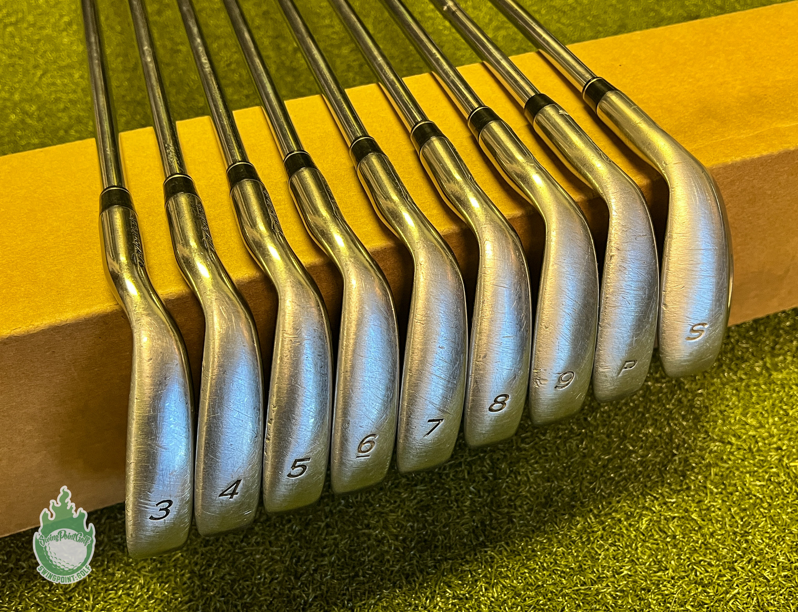 Used RH TaylorMade RAC OS Irons 3-PW/SW 90g Stiff Flex Steel Golf Club ...