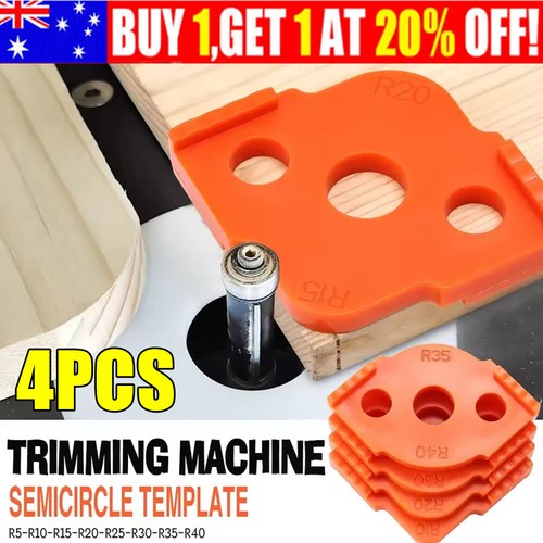 4Pcs Corner Routing Template Plastic Radius Jig Router Template Rounded ...