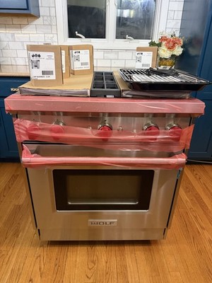 New Wolf Range 30" 4 Sealed Burners Model GR304, Warranty! | eBay