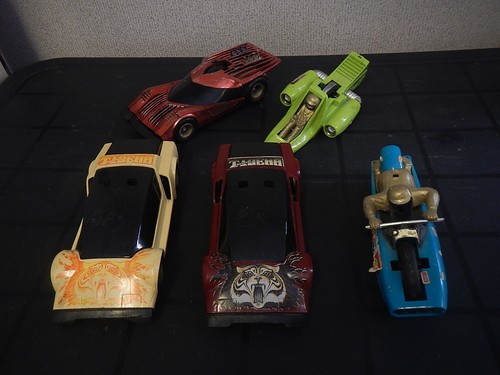 5 Vintage Kenner SSP cars Sidewinder Tigera GT Coupe Bonnie Bike | eBay