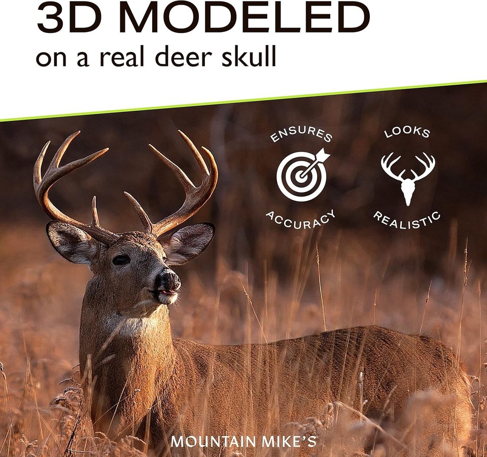 Skull Master White Deer Skull Euro Mount 3D Replica Taxidermy Antler ...