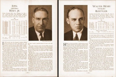 1933 Eppa Rixey & Wally Roettger 1930s Vintage Baseball Photo Page 8x10 ...