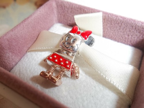 Genuine Pandora Silver & Rose Gold Minnie Mouse Robot Charm S925 ALE ...