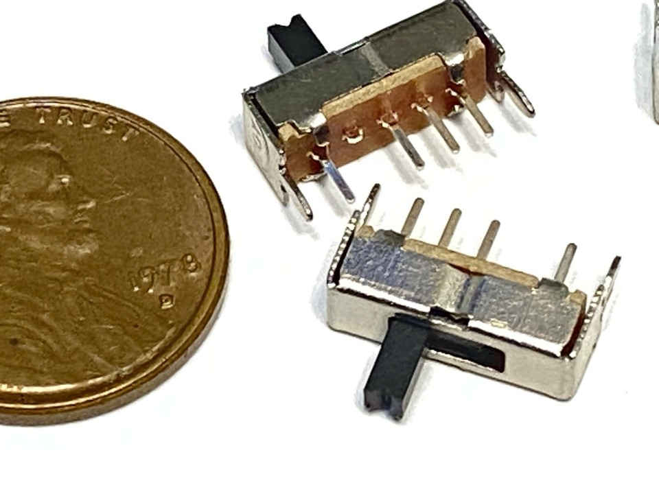 10 pieces SK13D07VG4 4pin Mini micro small tiny Slide Switch PCB on off ...
