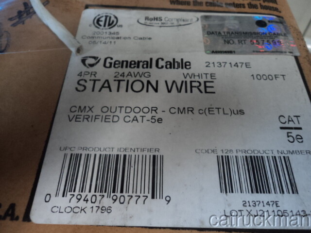 GenSPEED 5000 Category 5e Residential CMX Outdoor-CMR Cable (2137147E ...