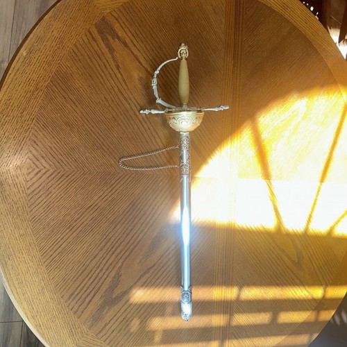 COSPLAY 24” 3 MUSKETEERS 2LB 24in BEAUTIFUL DISPLAY SWORD RAPIER | eBay