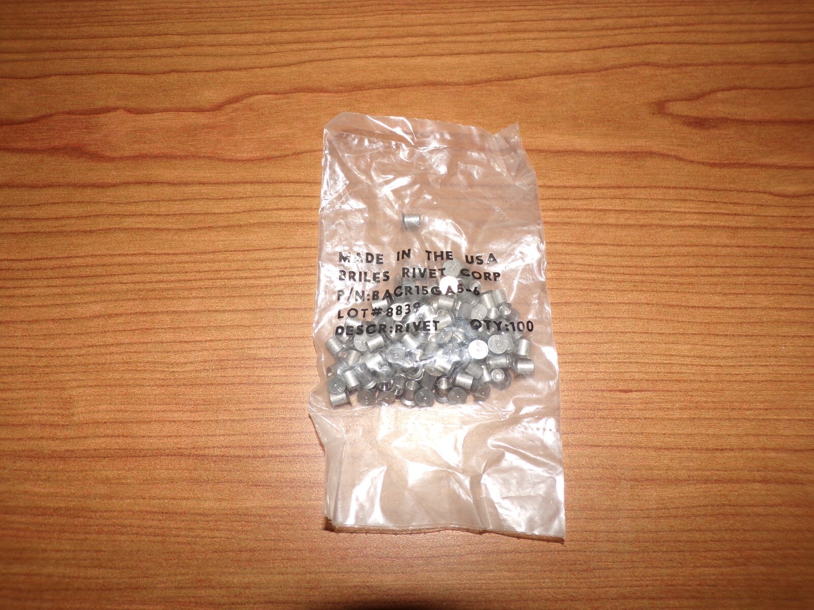 Briles Rivet Corp Hollow Rivets BACR15GA5-6 (Bag of 100) | eBay