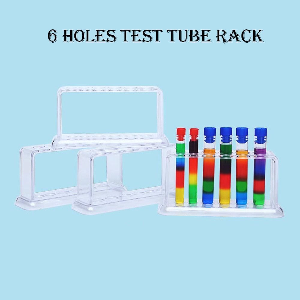 6 Holes Test Tube Rack Plastic Burette Support Durable Burette Shelf | eBay