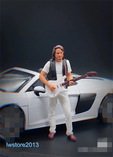 1/18 Guitar Man Male 4" Resin Figurines Figures Model For Cars Vehicles ...