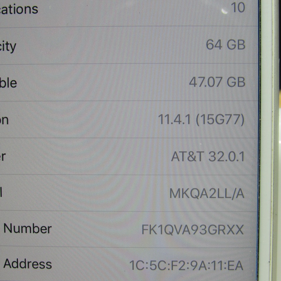 Apple iPhone 6s A1633 AT&T 64GB Silver Good Shape | eBay