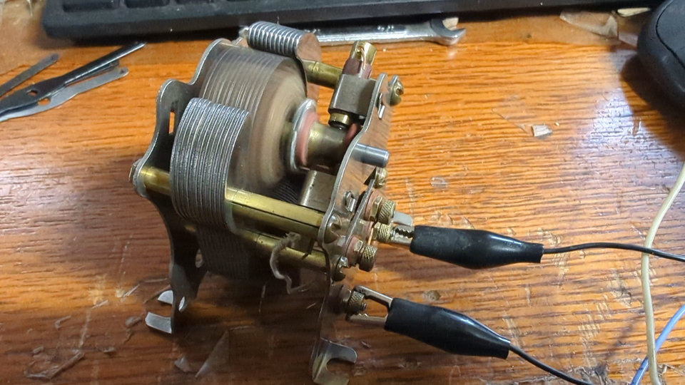 working cleaner P-58 WITH KNURLED NUTS A.C. GILBERT ERECTOR SET MOTOR ...