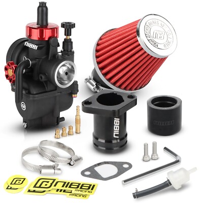NIBBI PE 24mm Carburetor Kit For Predator 212cc 196cc Mini Bike Go Kart ...