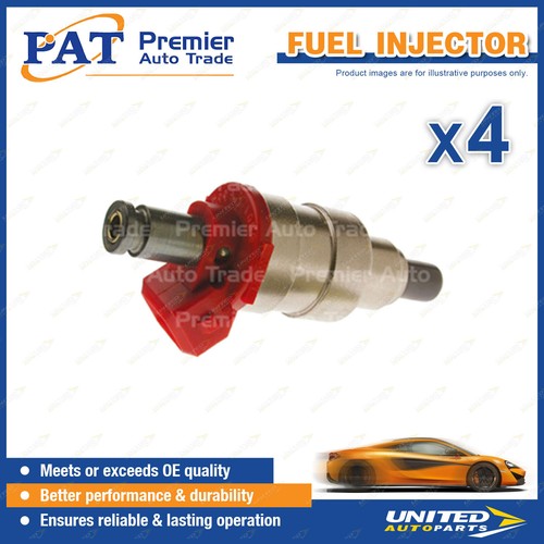 4 x PAT Fuel Injectors for Nissan Bluebird Pintara U12 2.0L 2.4L CA20E ...
