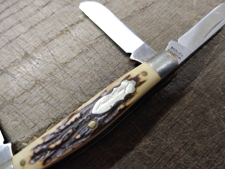 Vtg Schrade+ 834UH USA Uncle Henry Stockman Pocket Knife 2 Blades Nice ...