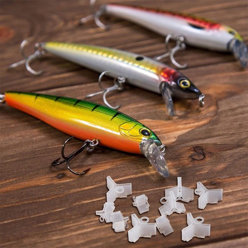 200PCS Fishing Treble Hooks Protector Mixed Fishing Hook Safety Cover ...