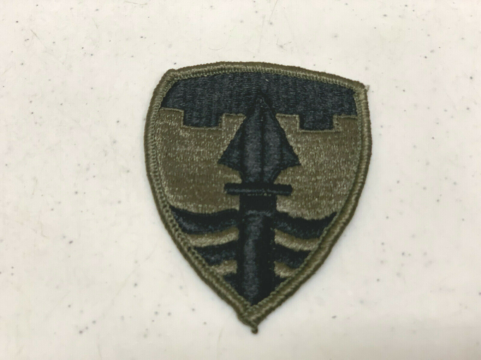 US ARMY 43rd MILITARY POLICE BRIGADE MP SUBDUED EMBROIDERED PATCH OD ...