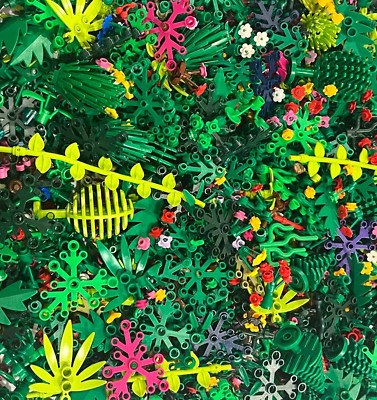 LEGO 100 Pcs Plants Trees Shrubs Leaves Bushes Foliage RANDOM lot | eBay