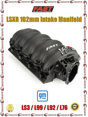 Fast LSXR 102 mm Rectangle Port Intake Manifold For GM LS3 L99 L92 L76 ...