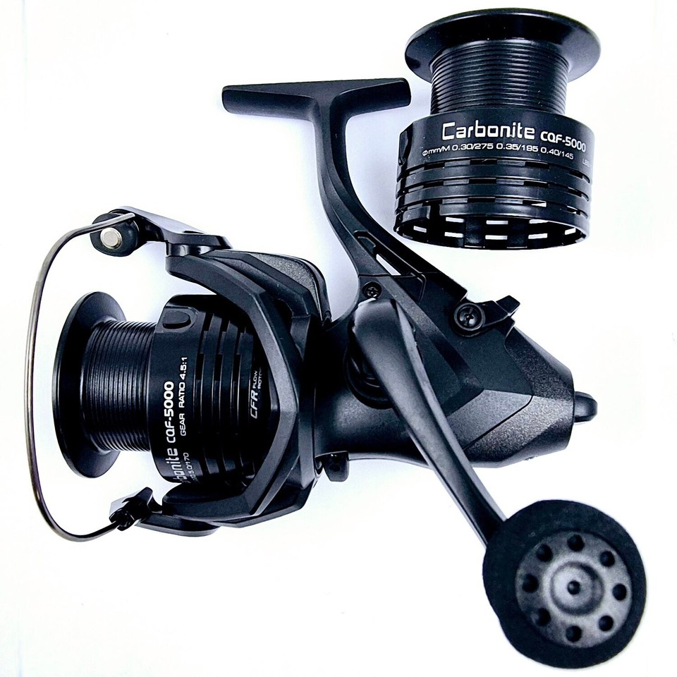 Okuma Carbonite CQF Baitrunner Carp Fishing Reel 4000/ 5000 Reels ...