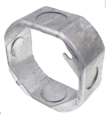 Steel City 55151 — 1/2”-3/4”, 4 x 1-1/2” Oct Box Extension Ring, 1 Lot ...