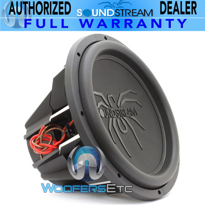 SOUNDSTREAM T5.152 15" TARANTULA 2600W MAX DUAL 2-OHM SUBWOOFER BASS ...