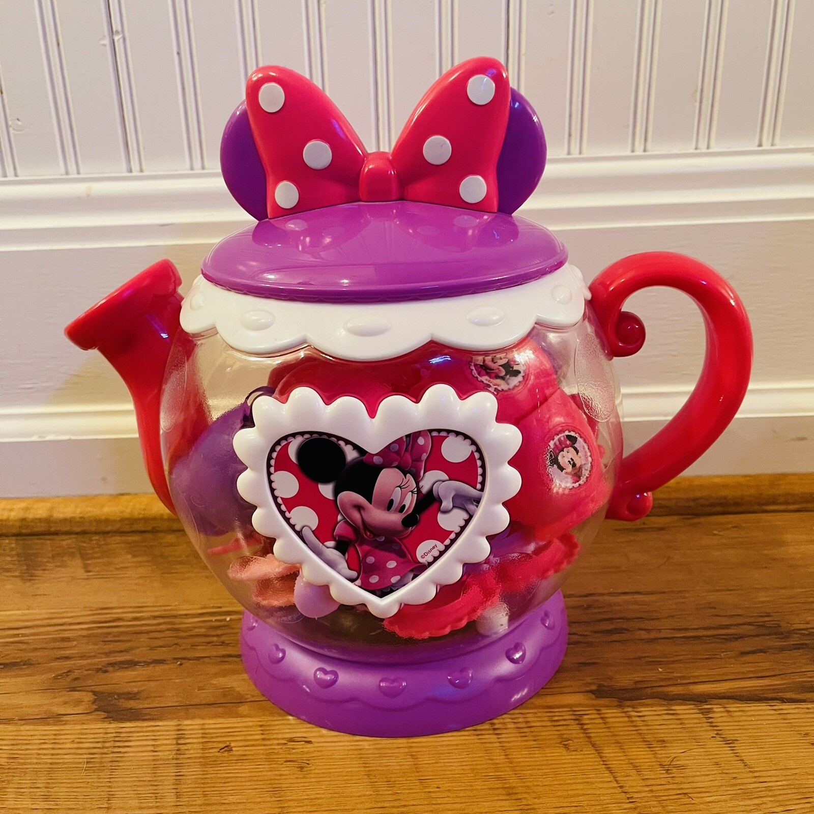 Disney Junior Minnie Mouse Play Food/Kitchen Teapot LOT Dishes Plates ...